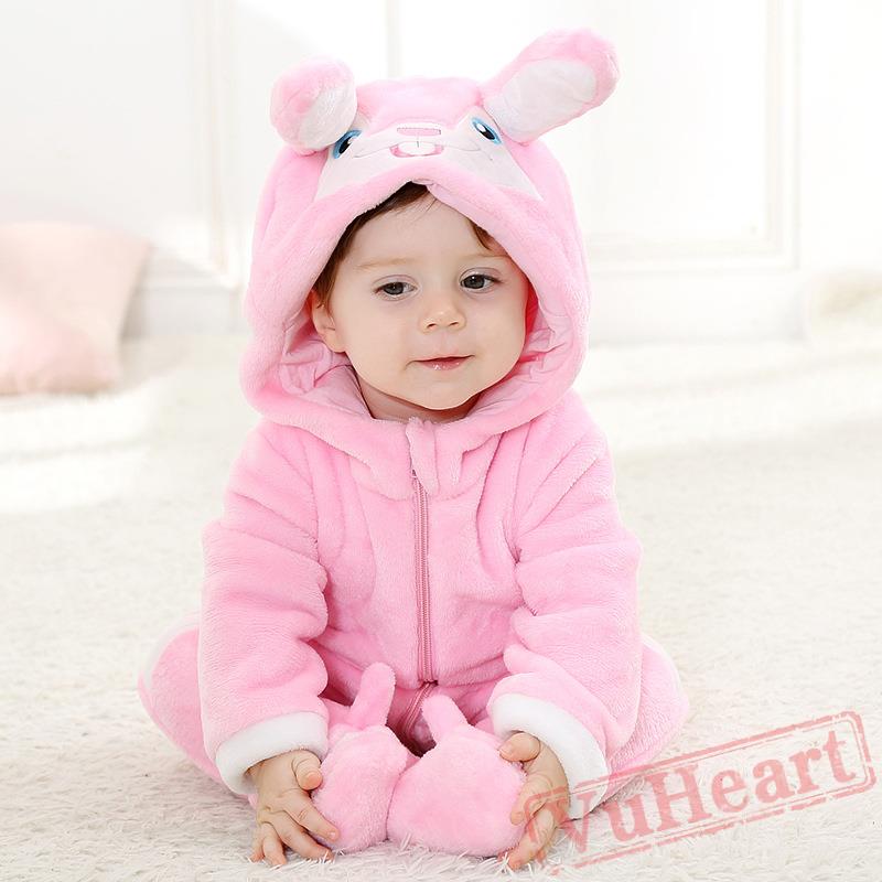 Pink Purple Rabbit Baby Onesie Costumes / Clothes