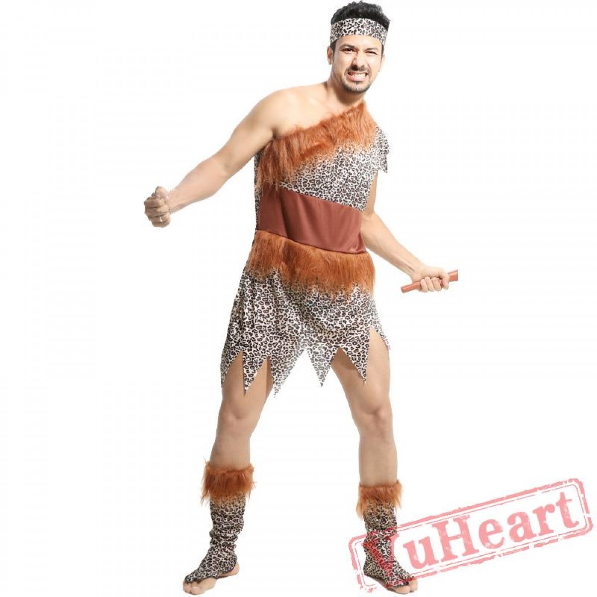 Adult men and women indigenous people primitive people leopard savage ...