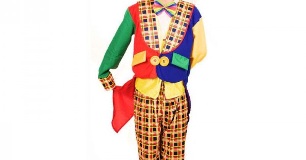 Adult clown costume, tuxedo