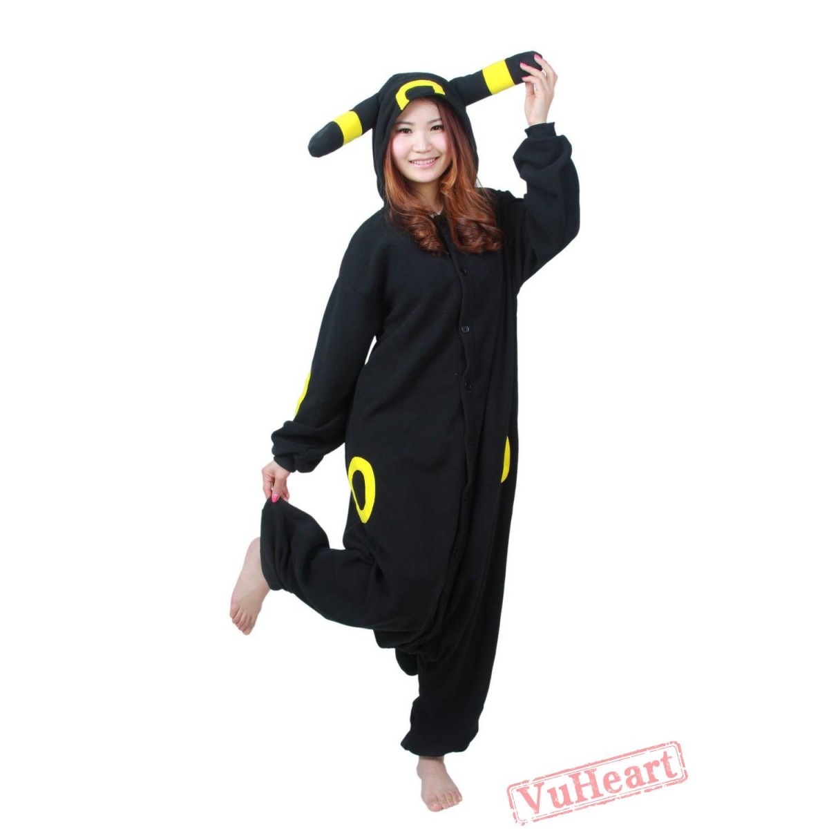 Women & Men Black Pokemon Kigurumi Onesies Pajamas Costumes