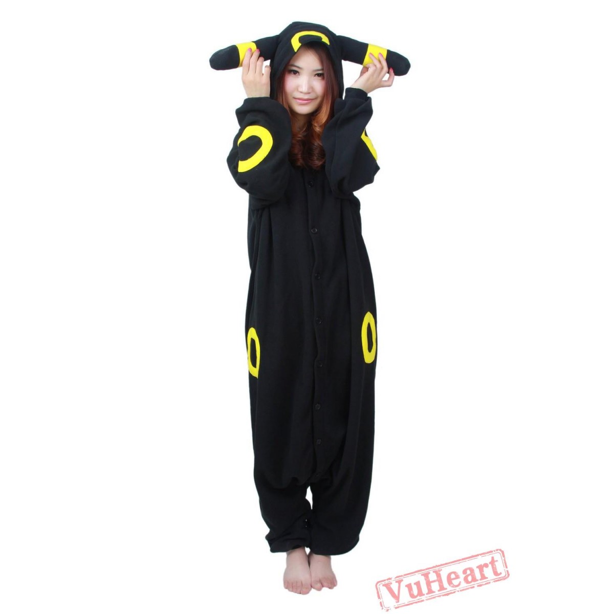 Women & Men Black Pokemon Kigurumi Onesies Pajamas Costumes