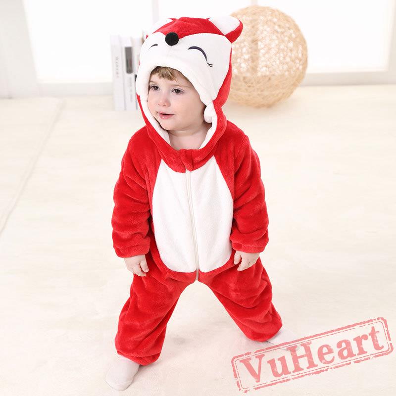 Winter Onesies - Baby Cute Red Fox Onesie Costume - Kigurumi Onesies